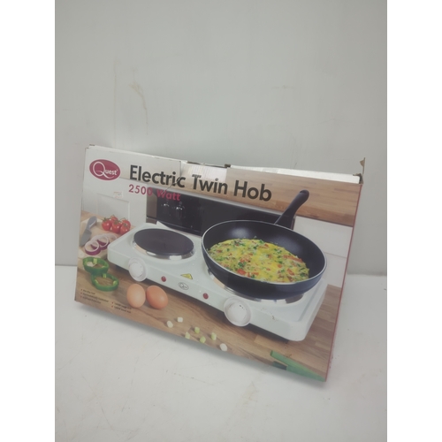 Quest Electric Twin Hob 2500 Watt
