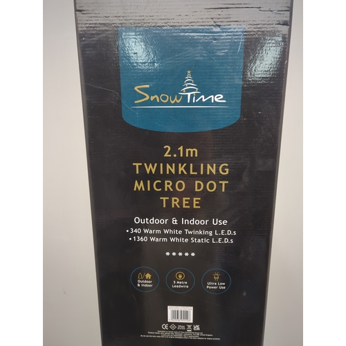 SnowTime Twinkling Micro Dot Tree 2.1m
