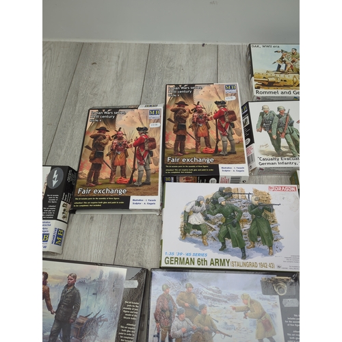 Lot of 13 Master Box and Dragon Model Kits