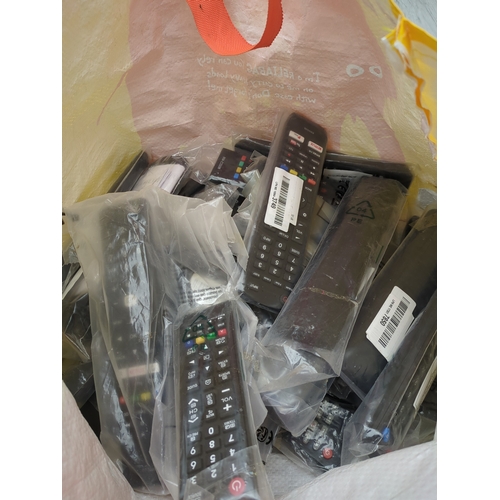 Lot of TV Remote Controls