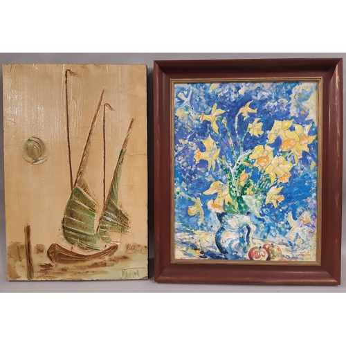 Six paintings to include: Warwick William Lendon (1883-1971) - 'The Cat ...