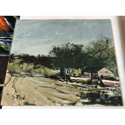 Six paintings to include: Warwick William Lendon (1883-1971) - 'The Cat ...