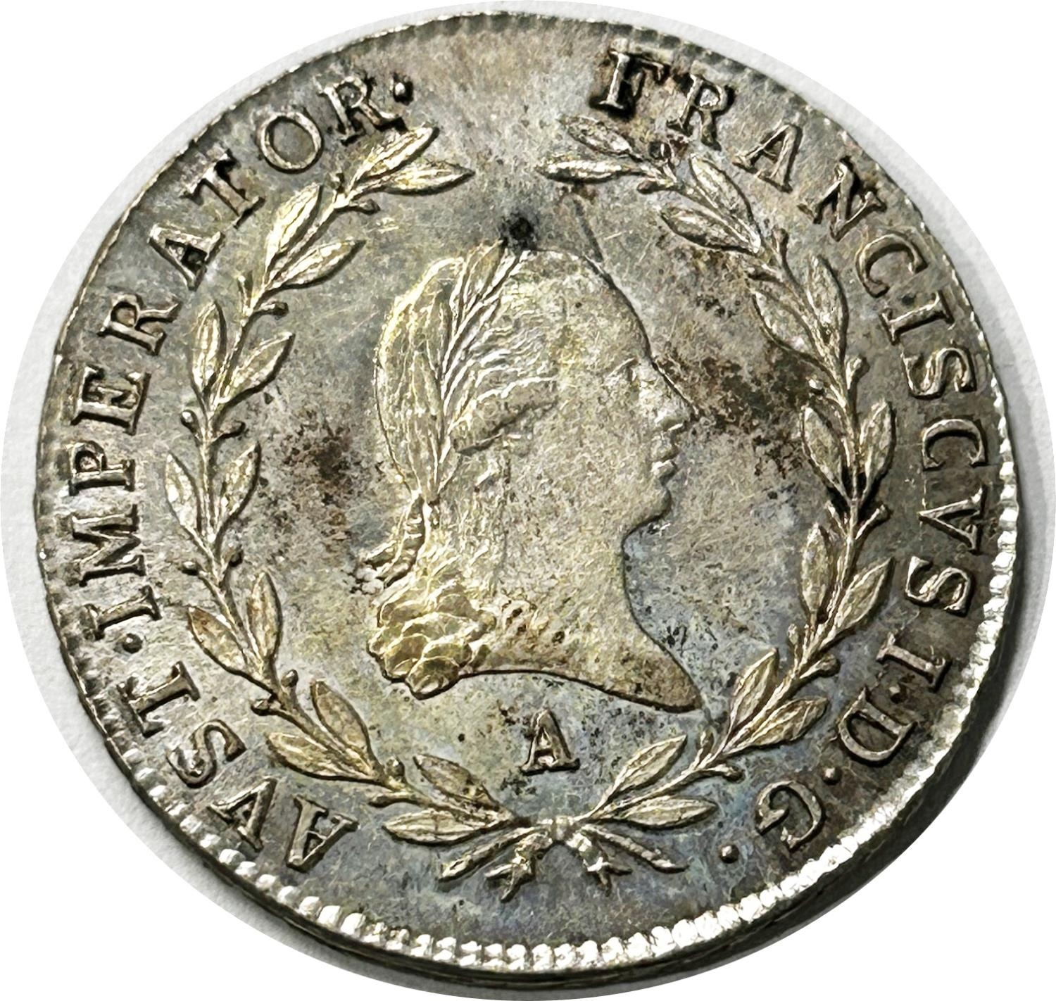 Austria. First Emperor Of Austria As Francis I, 1804-35. Twenty Kreuzer ...