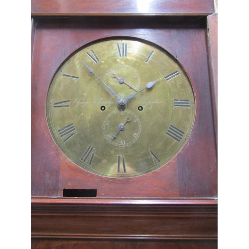 A Georgian mahogany longcase clock by George Claridge of Chepstow ...