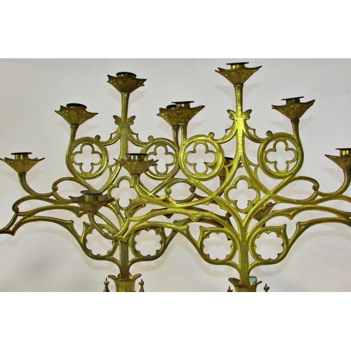 A large and impressive pair of 19th century continental puginesque ...