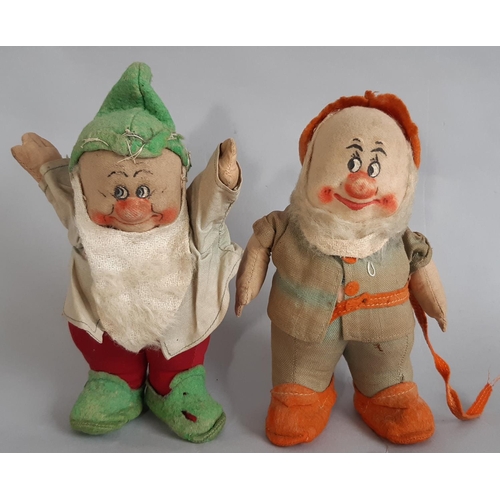 A collection of Snow White and various Dwarves by Chad Valley circa ...