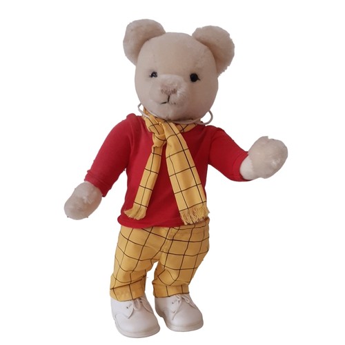 Rupert the Bear toy by Merrythought height 50cm with stand together ...