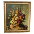 Lyall Ross (20th century) - Classical still life with an urn of a ...