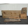A huge long seasoned oak plank 225cm x 80cm x 2.5cm another 175cm x ...