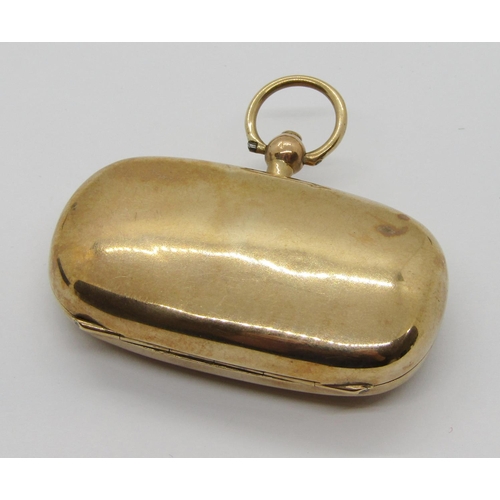 George V 9ct sovereign and half sovereign case, Chester 1911, 22.2g