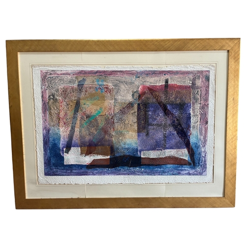 Two abstract artworks by different artists, to include: David Dodsworth ...