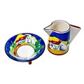 After Clarice Cliff by Wedgwood 'Applique Lugano' - sugar bowl and ...