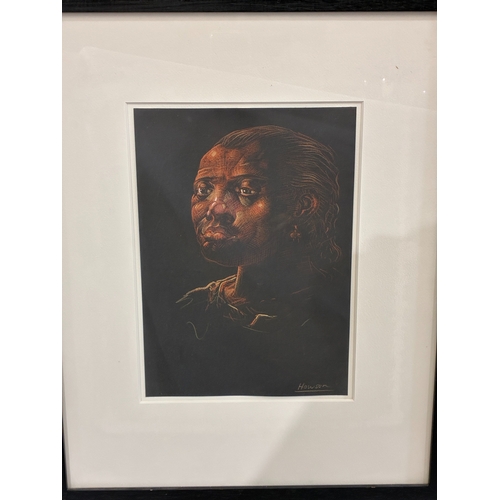 Peter Howson (b.1958) - 'Gallowgate Guest X' (1991), pastel on black ...