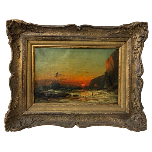 Attributed to James Francis Danby ARA (Irish, 1793-1861) - Sunset off ...