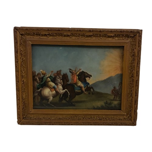 Three Magi following the Star of Bethlehem (c.18th century), oil on ...