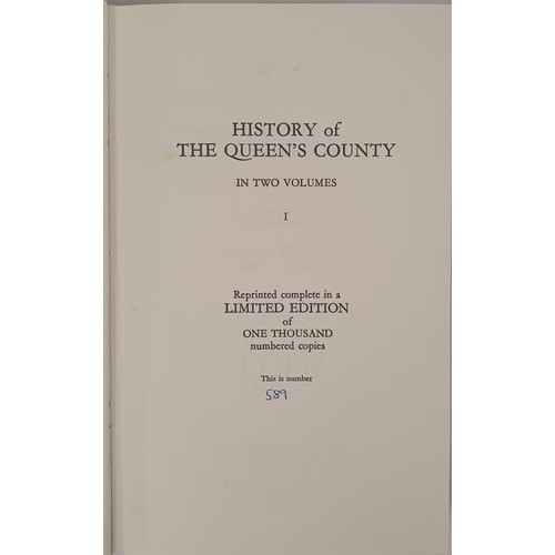 History of the Queen's County (2 volumes slipcase) John Canon O'Hanlon ...