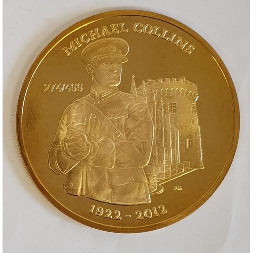 Michael Collins Commemorative, The First ever 100mm Super Crown Sized ...