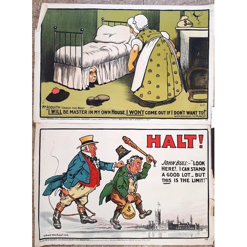 Two Edwardian Political Posters, c.1910. each c.30in x 20in