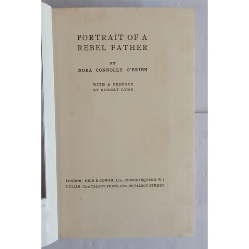 Portrait Of A Rebel Father By Nora Connolly O Brien With A Preface By