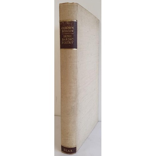 "Irish Bardic Poetry", Texts and translations together with an ...