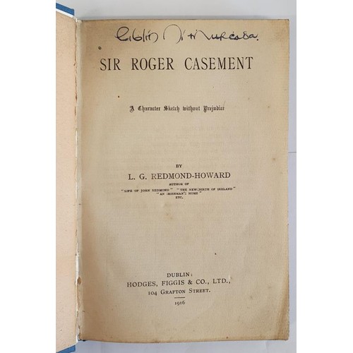 L.G. Redmond-Howard. Sir Roger Casement. 1916. 1st. bound with Poets of ...