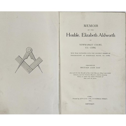 Memoir Of A Lady Freemason, the Memoir of Honourable Elizabeth Aldworth ...