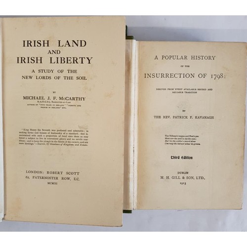 Michael J. F. McCarthy. Irish Lands and Irish Liberty. 1911 ...