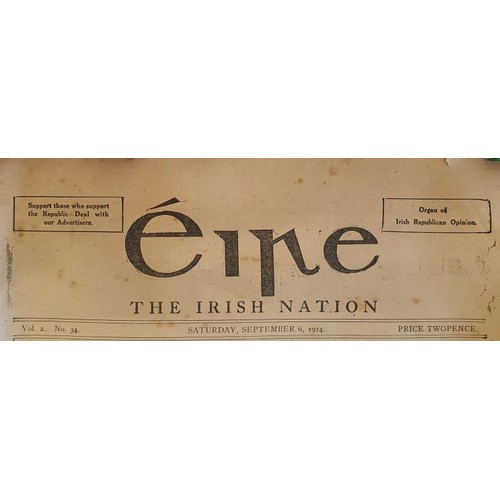 Éire The Irish Nation Newspaper September 6 1924, with the headline ...