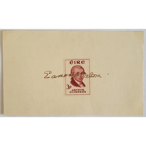 Eamon De Valera: Signature of the Irish President boldly signed across ...