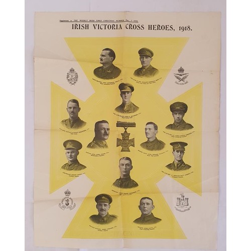 Irish Victoria Cross heroes 1918. Colour Poster with images and details ...