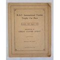 R A C International Tourist Trophy Car race August 1928, Description of ...