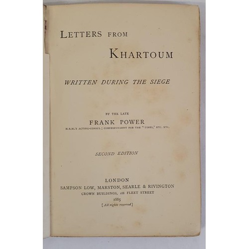 Letters from Khartoum: Written during the Siege by Frank Power offers a ...