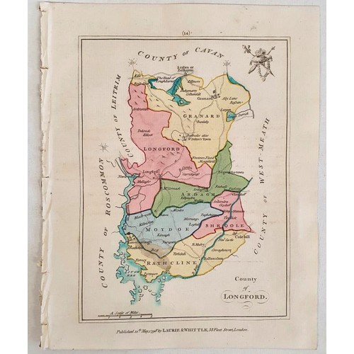 Fine Hand Coloured Eighteenth Century Irish Maps An Hibernian Atlas; or ...