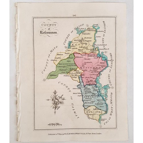 Fine Hand Coloured Eighteenth Century Irish Maps An Hibernian Atlas; or ...
