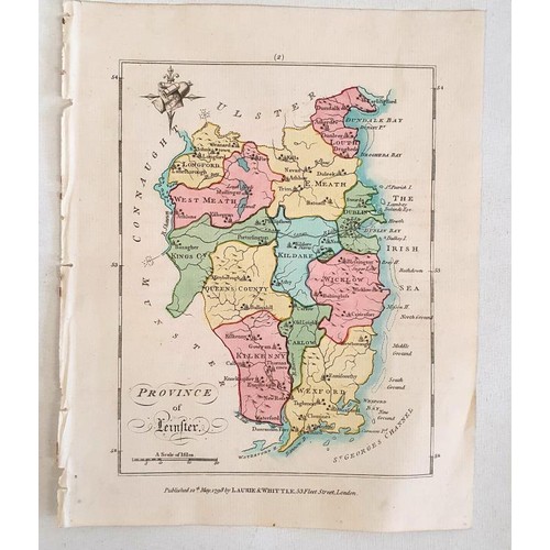 Fine Hand Coloured Eighteenth Century Irish Maps An Hibernian Atlas; or ...