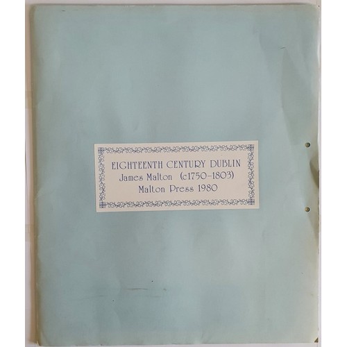 James malton: Eighteenth Century Dublin. 14 coloured prints, 18" X 15"