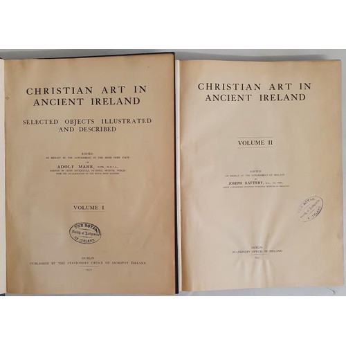 Christian Art in Ancient Ireland Mahr, Adolf Published by Saorstat ...