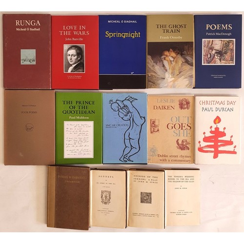Irish Poetry: A collection of Titles some of which are SIGNED such as ...