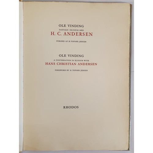 Ole Vinding Samtale I Elysium Med Hans Christian Andersen Forord AF H ...