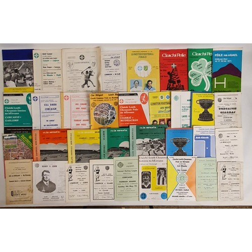 GAA: Collection of County GAA programmes from the 1970's. Including ...