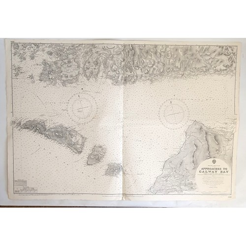 Sea charts Ireland: Galway Harbour 1848, reprinted 1966; Approaches to ...