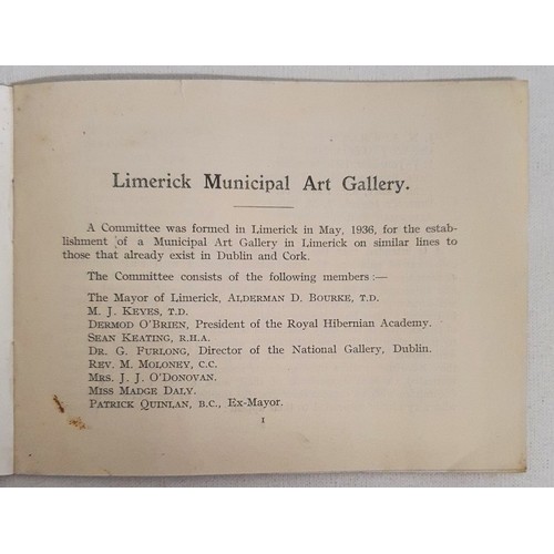 Catalogue of first exhibition of pictures, Limerick Municipal Art ...