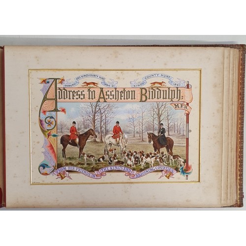 A large beautiful Oblong folio dedicated album to Assheton Biddulph and ...