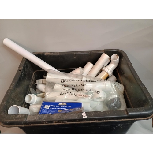 PVC plumbing components for low-profile ducting system