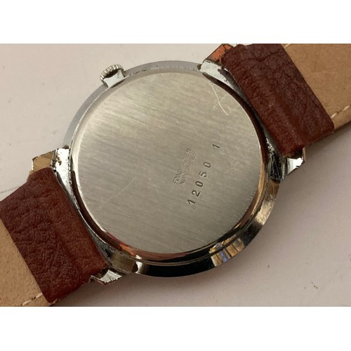 Gentleman’s wristwatch, The Angus movement on a leather strap This lot ...