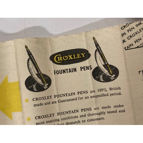 New Old Stock Croxley fountain pen with 14ct gold nib 31 This lot is ...