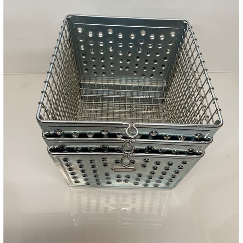 Three vintage wire work storage crates from Kasper Wire Works Texas ...