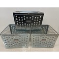 Three vintage wire work storage crates from Kasper Wire Works Texas ...
