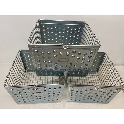 Three vintage wire work storage crates from Kasper Wire Works Texas ...