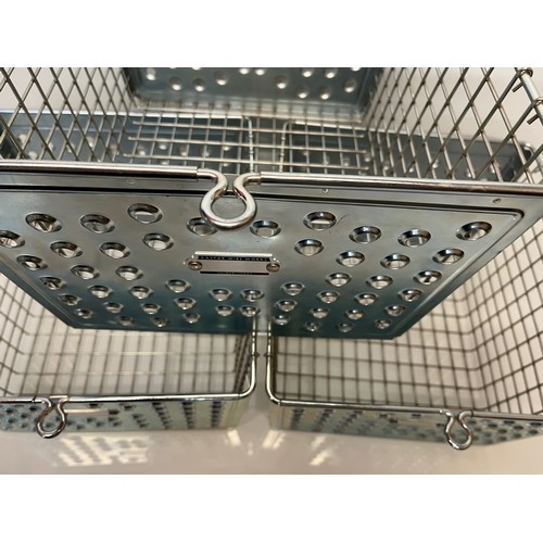 Three vintage wire work storage crates from Kasper Wire Works Texas ...